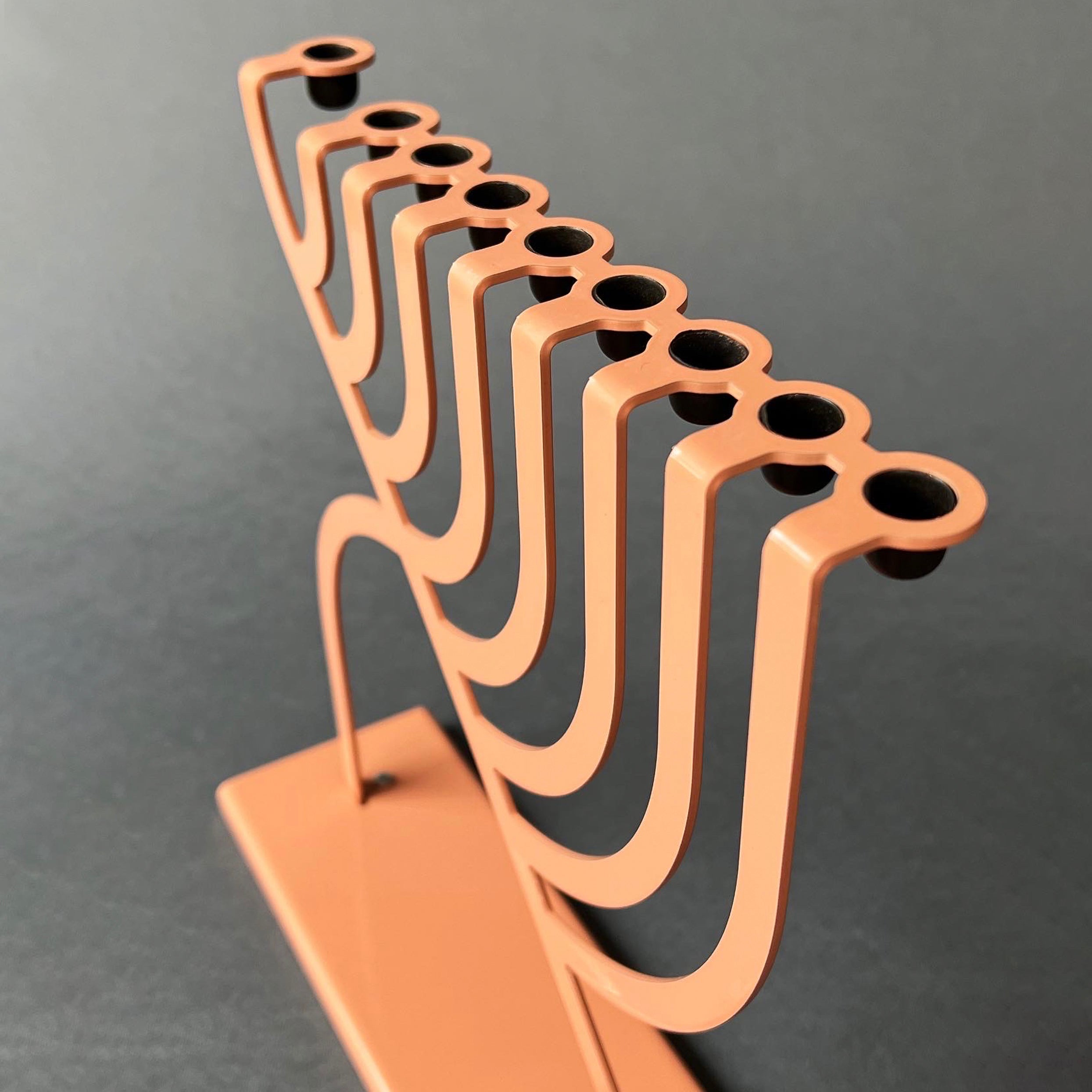 Terracotta Alef Menorah – Alef Objects